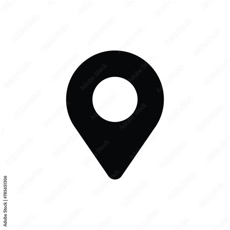 Destination Point Vector Icon Location In Map Tag Flat Sign Design Navigation Icon Position