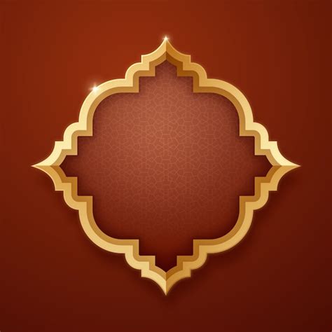 Premium Vector Gradient Islamic Frame Template