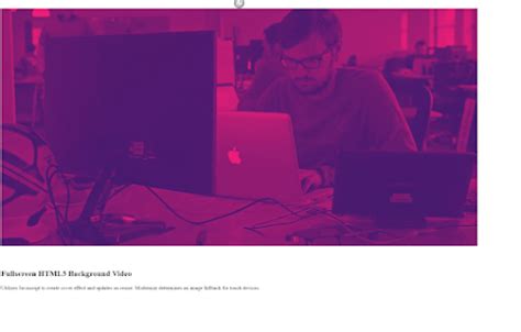 Adding Background Video Using HTML CSS JavaScript