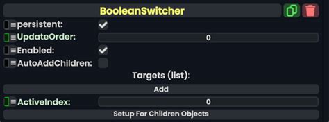 Component BooleanSwitcher Resonite Wiki