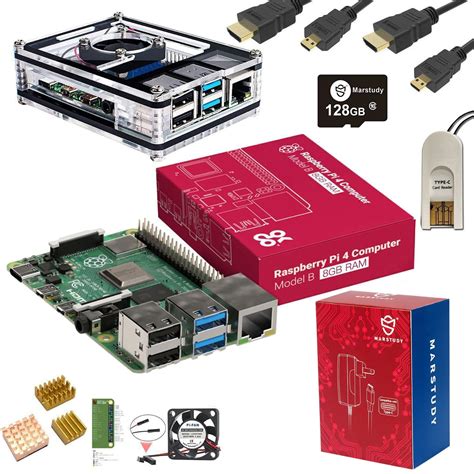 mua marskit raspberry pi 4 model b starter kit 128gb edition raspberry pi 4 mddel b 8gb ram