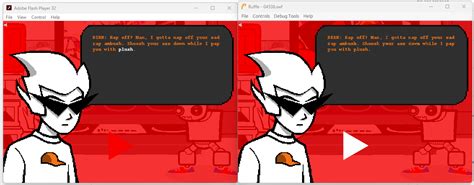 Homestuck Distortions In Prerendered Text Image · Issue 12205 · Ruffle Rsruffle · Github