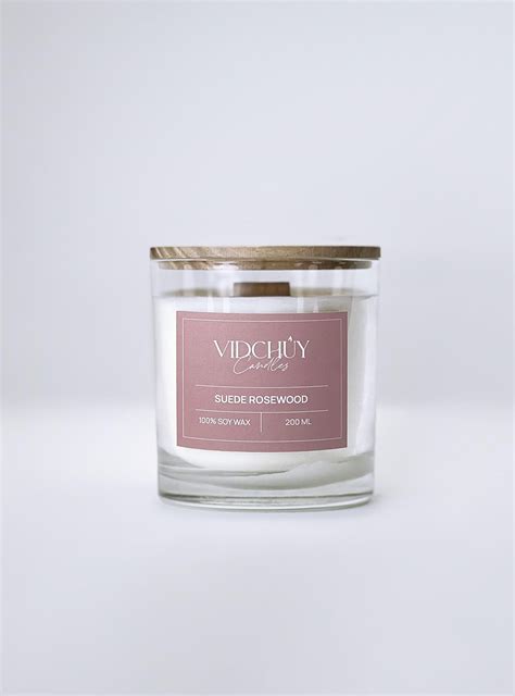 ᐉ Аромасвеча соевая Suede Rosewood 200 мл