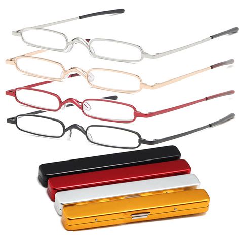 4 Pack Mini Ultra Thin Reading Glasses Presbyopic For Reader 10 To 4