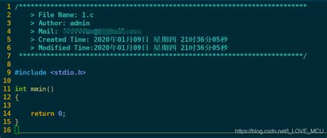 vim配置：自动添加头部代码 vim set title csdn博客
