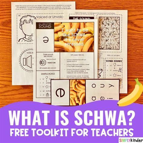 What Is The Schwa Sound And Teaching Tips Simply Kinder