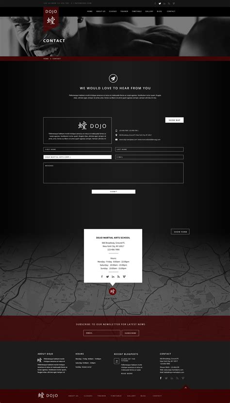 Dojo Martial Arts Html Template By Createit Pl Themeforest