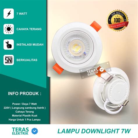 Jual Lampu Downlight Spotlight LED 7w 7 Watt Shopee Indonesia