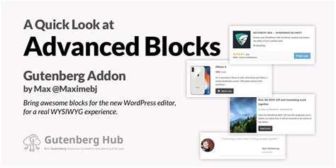 Advanced Gutenberg Blocks Gutenberg Addon Quick Look Gutenberg Hub