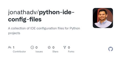 Github Jonathadvpython Ide Config Files A Collection Of Ide