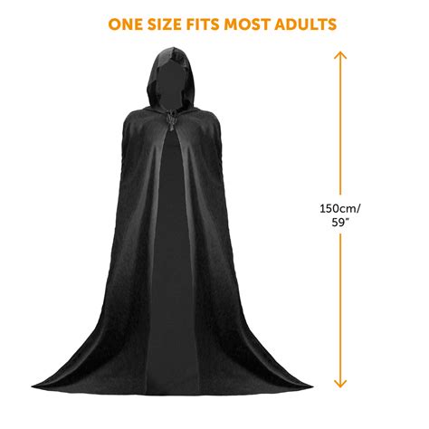 Traitor Hooded Black Cape Fancy Dress Costume I Love Fancy Dress
