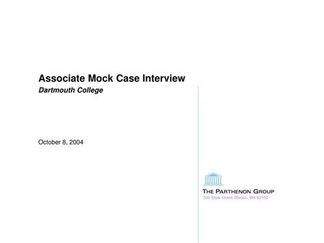 PPT Associate Mock Case Interview PowerPoint Presentation Free Download ID 1777608