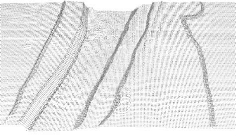 dtm points and b spline surfaces approximating identified terrain
