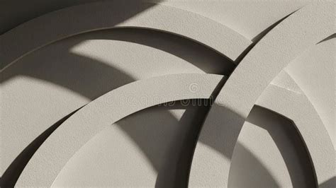 These Shapes Are Raised With Rounded Edges Casting Soft Shadows On The