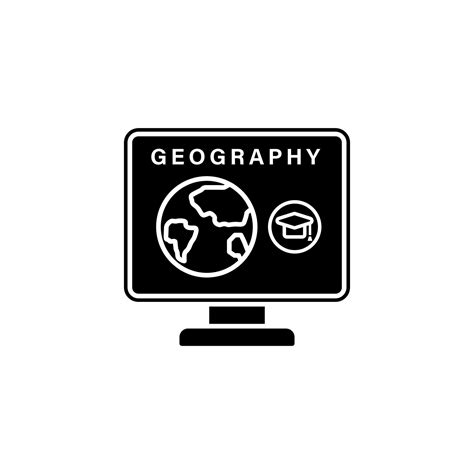 Computer Pc Geography Vector Icon Illustration 23196023 Vector Art At