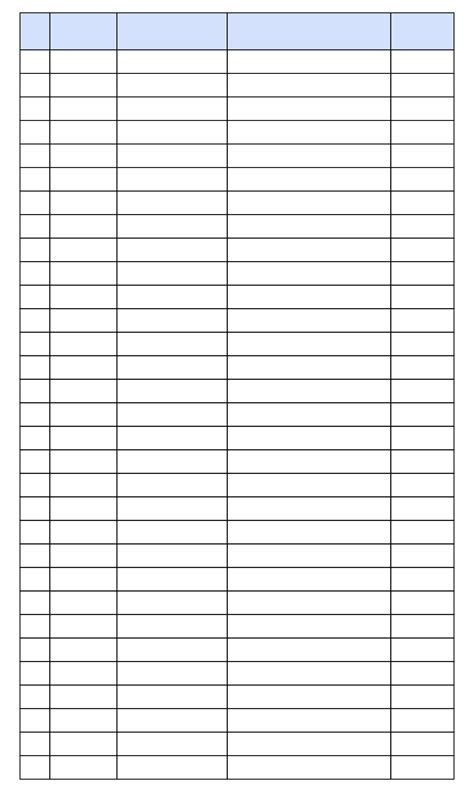 Free Printable 5 Column Ledger Paper Printable Templates