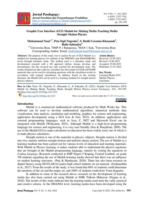 Pdf Graphic User Interface Gui Matlab For Making Media Teaching