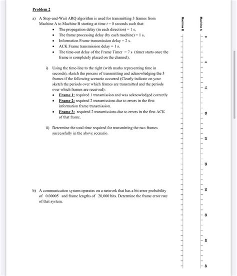 Problem Machine Machine A A A Stop And Wait ARQ Chegg