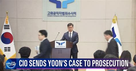 News Today Cio Sends Yoons Case To Prosecution