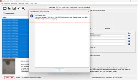 Files Cannot Be Processed For GPS Tab Save To Selected Images Issue Hvdwolf