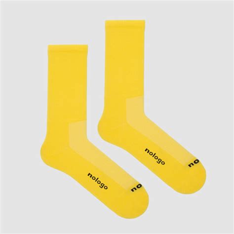Classic Yellow Cycling Socks Nologo