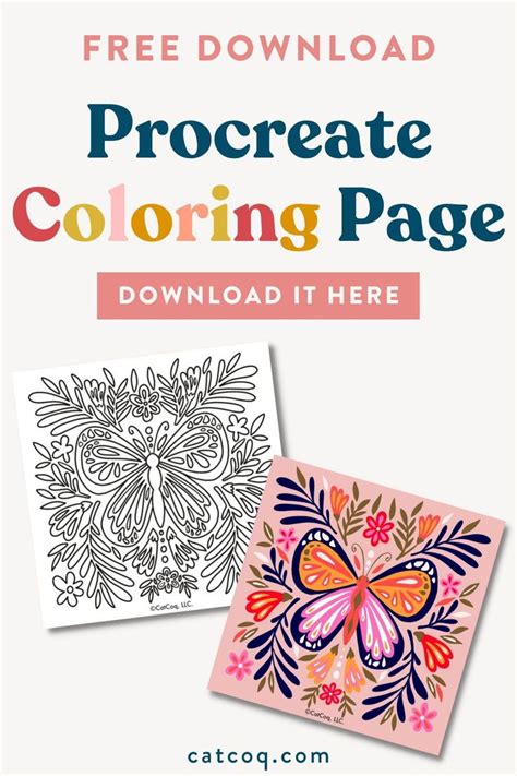 Free Procreate Coloring Page — Catcoq Free Procreate Procreate Ipad