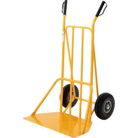 Количка за варели Remco Trhi080 Професионална 250 кг Надуваеми колела Дръжка Жълт Emag Bg