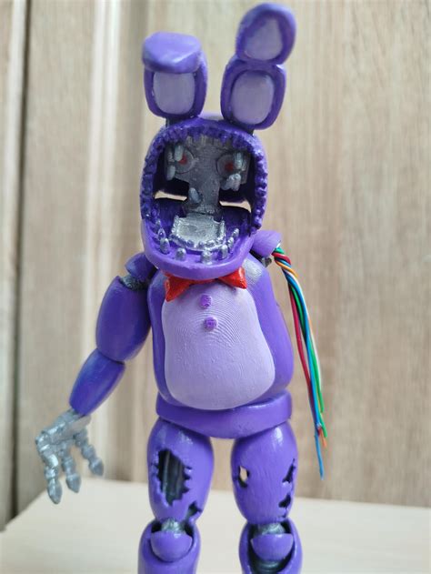 Fnaf 2 Figure Withered Broken Bonnie On A Stand Etsy