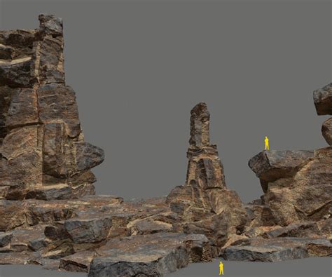 Artstation Desert Rocks Game Assets