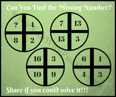 Mathematical Cross Circle Fun Brain Teasers Fun With Puzzles
