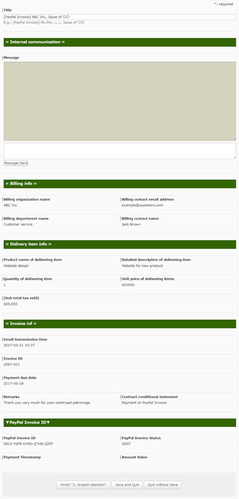 Workflow Sample Episode 541 Easy Billing Operation By Connecting With Paypal Invoice 2