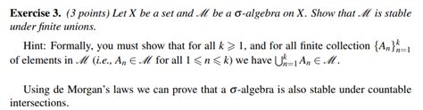 Definition 1 σ Algebra Let X Be A Set A