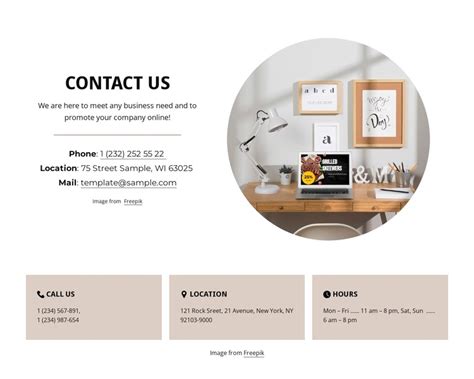 Contact Us Design Template By Nicepage