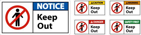 Area Keep Out Sign On White Background 13527671 Vector Art At Vecteezy