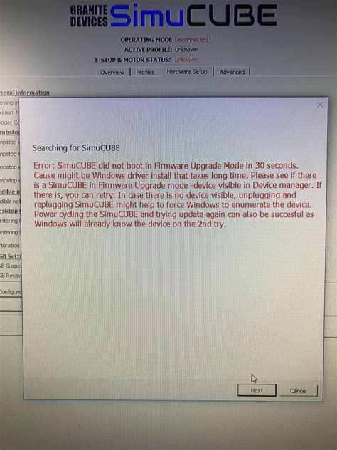 Simucube No Detected Diy Projects Granite Devices Community
