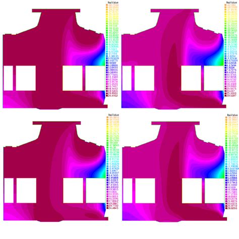 reference finite element temperature solutions for four random