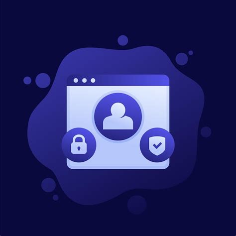 Premium Vector Account Security Icon Vector Design