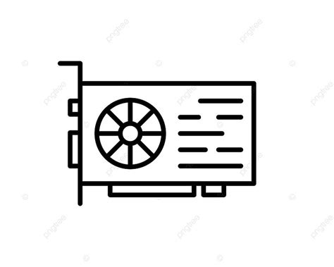 Trendy Gpu Icon On White Background Symbol Pictogram Graphic Vector
