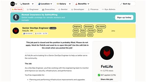 Remote Senior Devops Engineer 💰~145k At Fetlife