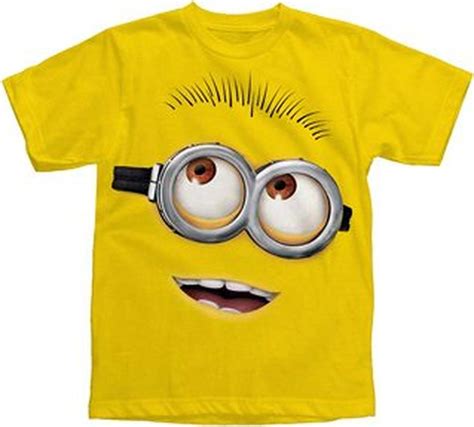 Despicable Me 2 Big Head Minion Youth T Shirt Size Ys
