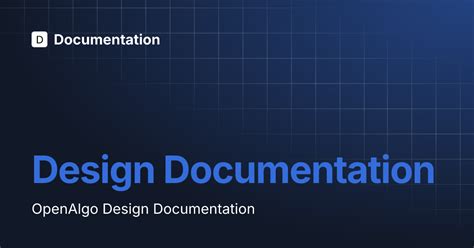 Design Documentation Documentation