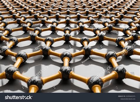 3d Rendering Structure Graphene Carbon Surface Stock Illustration 2105043371 Shutterstock
