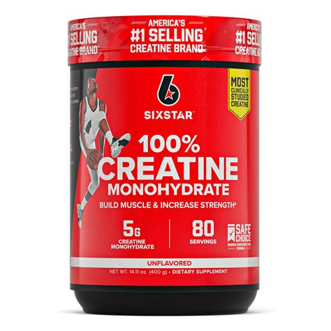 Six Star Pro Nutrition 100 Creatine Powder Supports Muscles