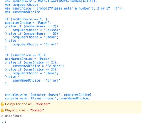 Scissor Paper Stone JavaScript GeekTechStuff