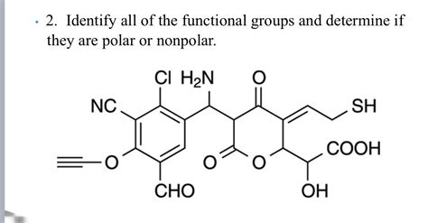 Solved Identify All Of The Functional Groups And Determine