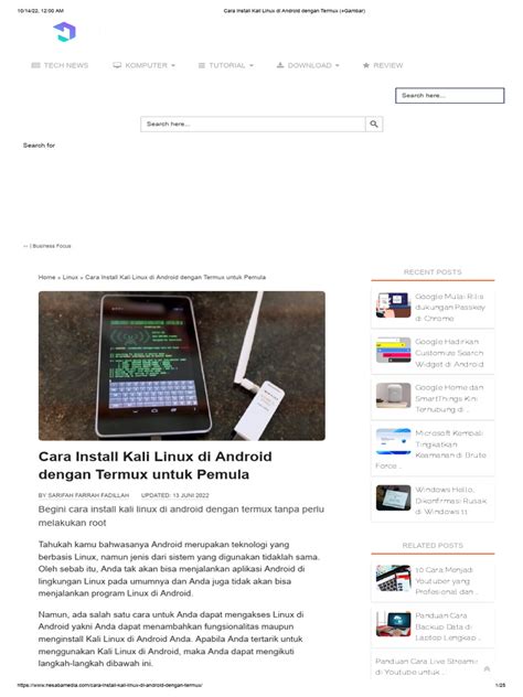 Cara Install Kali Linux Di Android Dengan Termux Gambar Pdf