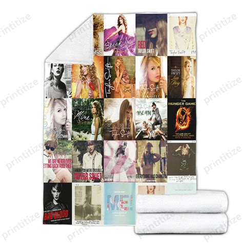 Taylor Swift Collage Album Covers Blanket T For Swfities Bluefink
