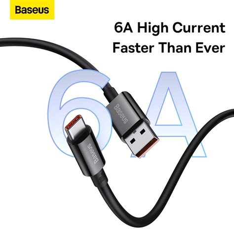 Jual Baseus Superior Series W Fast Charging Data Cable Usb To Usb C Hitam Meter Shopee