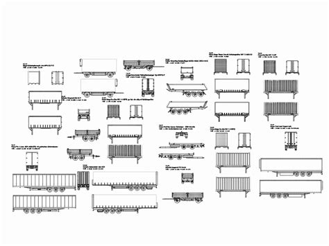 Truck And Container Block In Autocad Download Cad Free 11 Mb