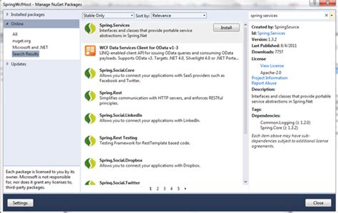 Hosting A WCF Web Service Inside A Windows Service Using Spring Net CodeProject